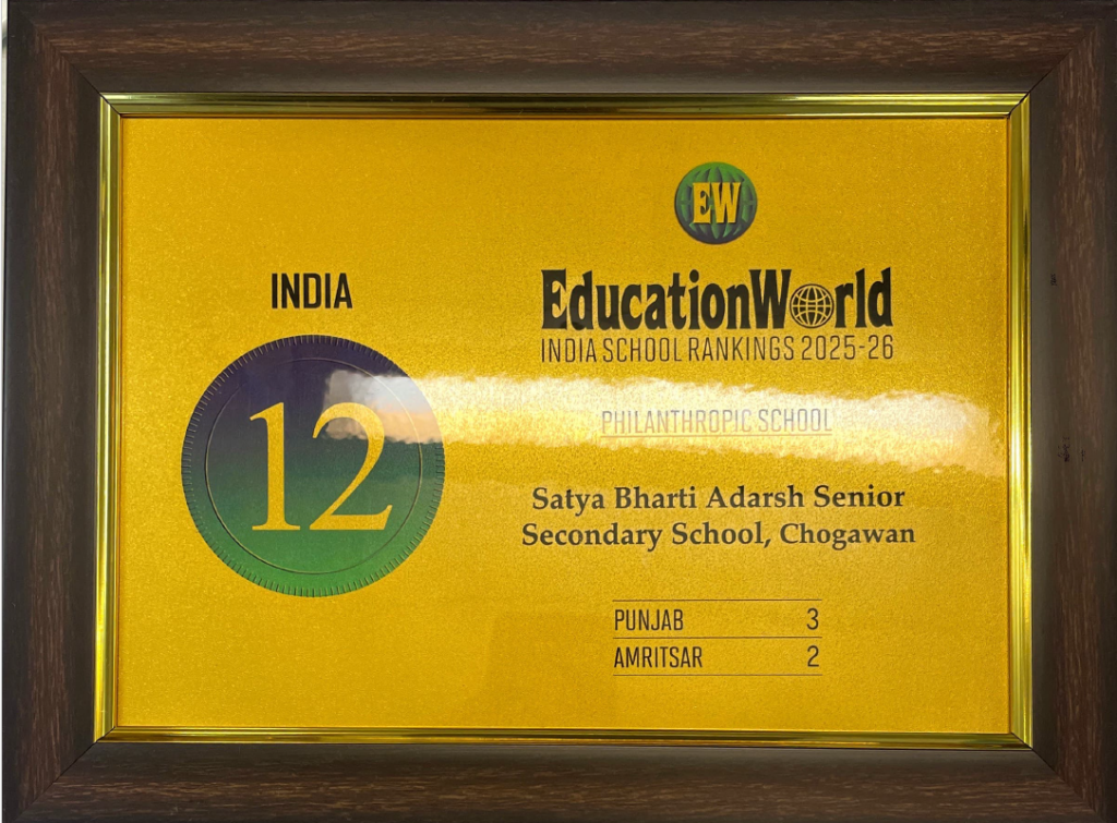 Sr. Sec Chogawan Recognized Among India’s Top Philanthropic Schools in ...